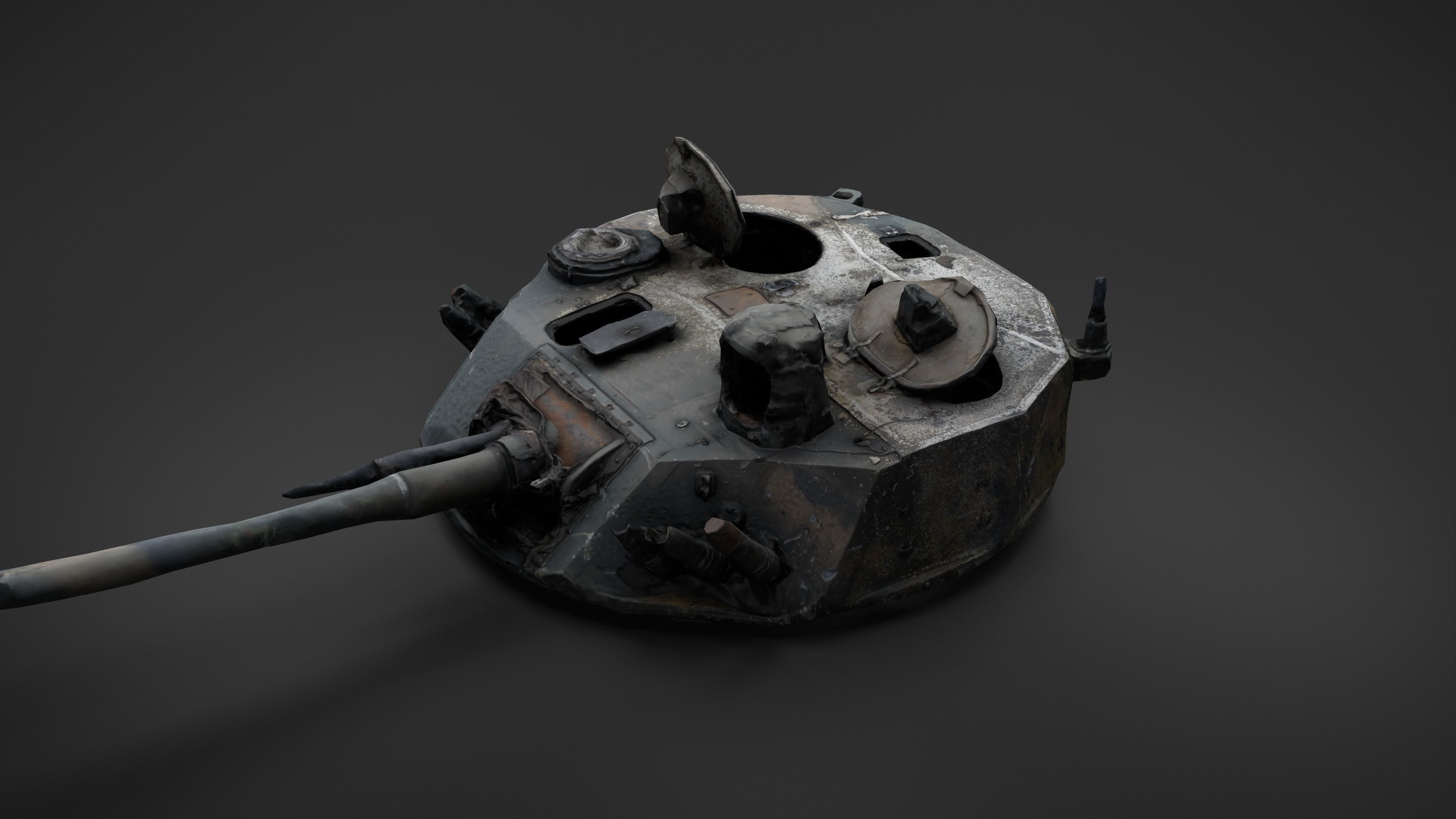 3D model Combat module BMD-4M Bakhcha-U turret Photoscan PBR Game Ready ...