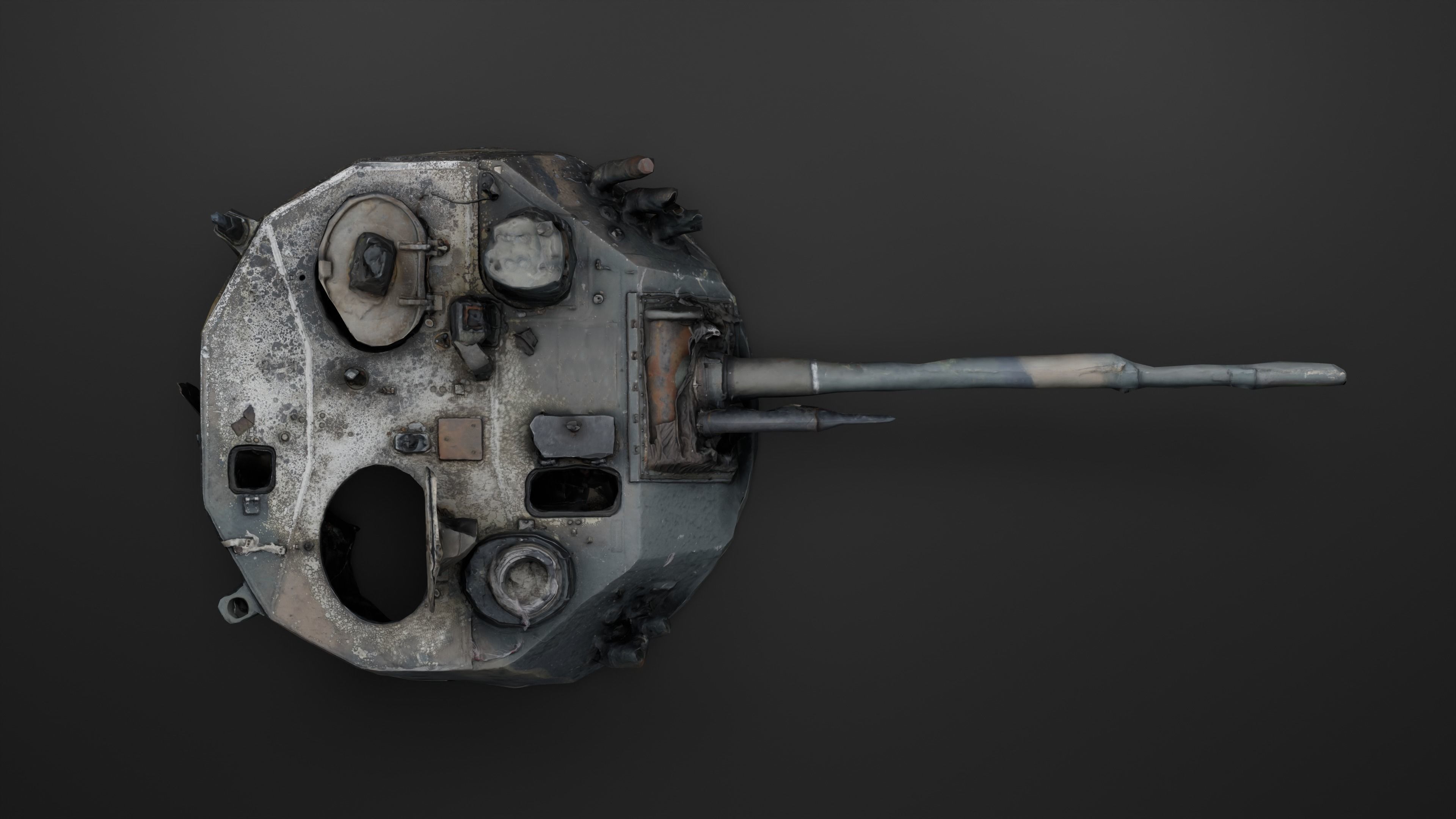 3D model Combat module BMD-4M Bakhcha-U turret Photoscan PBR Game Ready ...