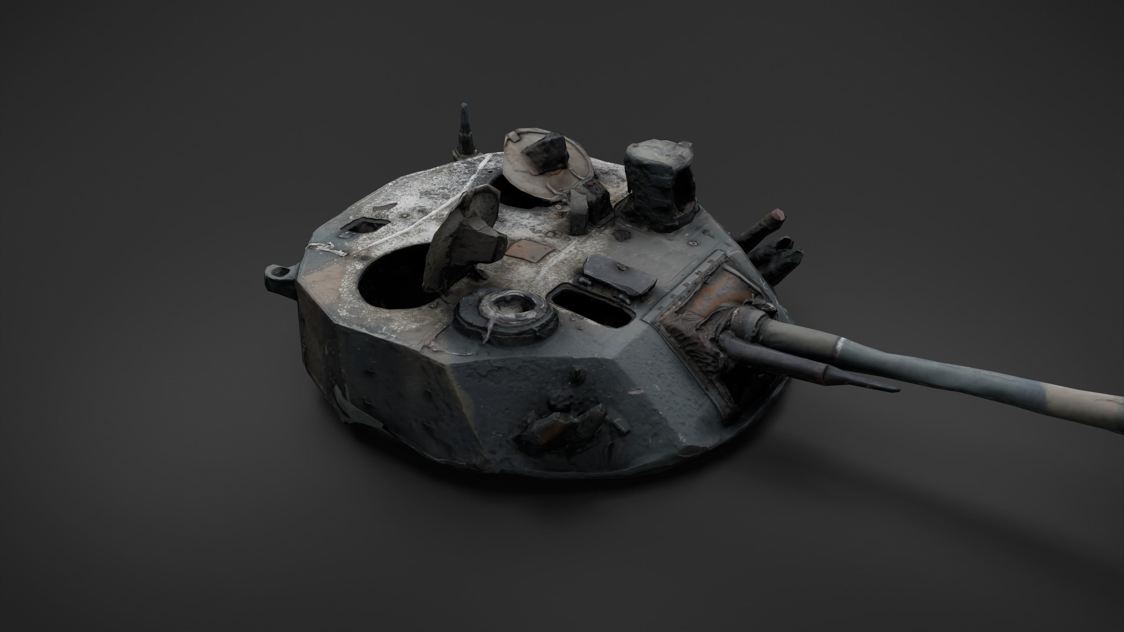 3D model Combat module BMD-4M Bakhcha-U turret Photoscan PBR Game Ready ...