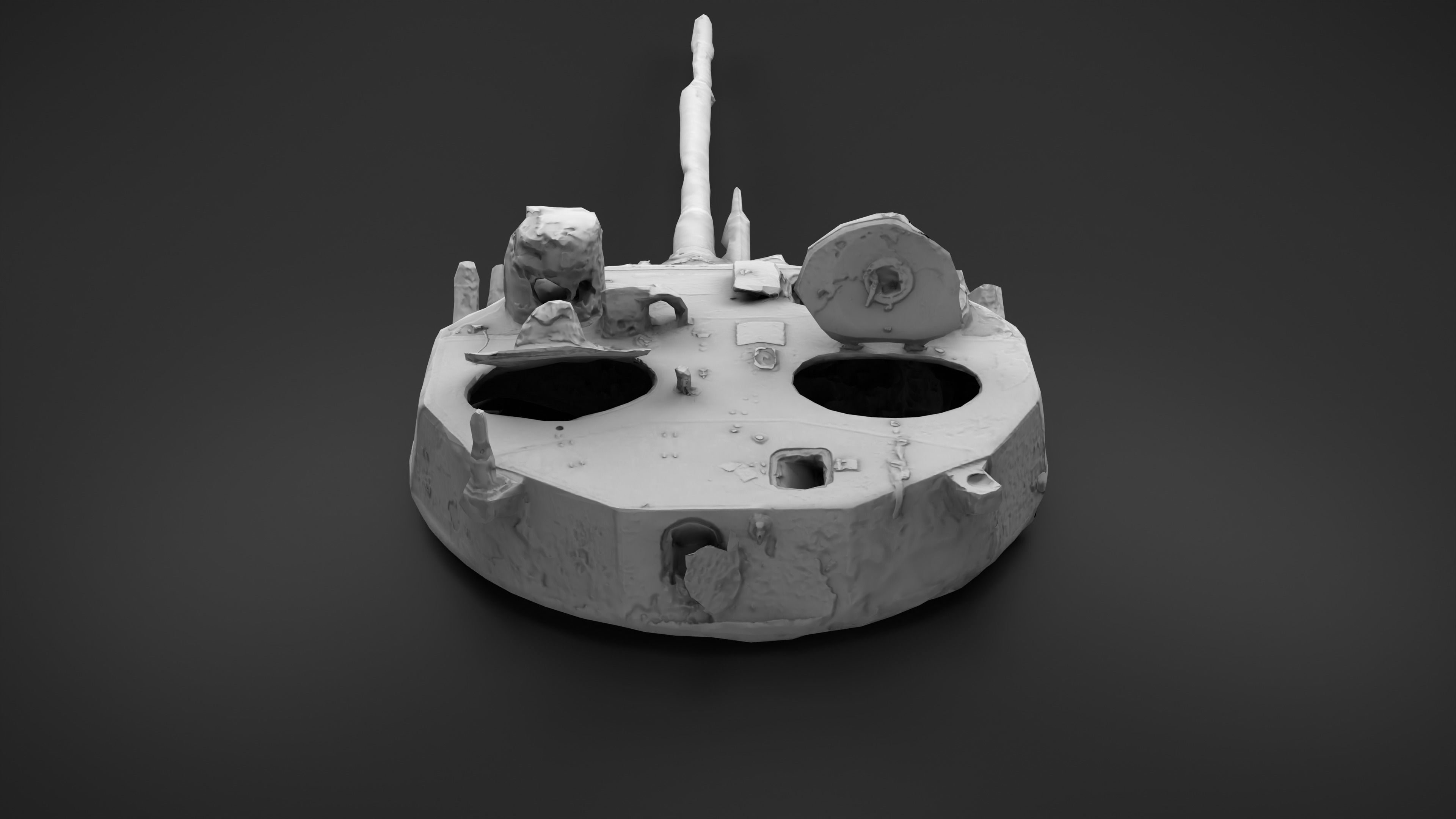 3D model Combat module BMD-4M Bakhcha-U turret Photoscan PBR Game Ready ...