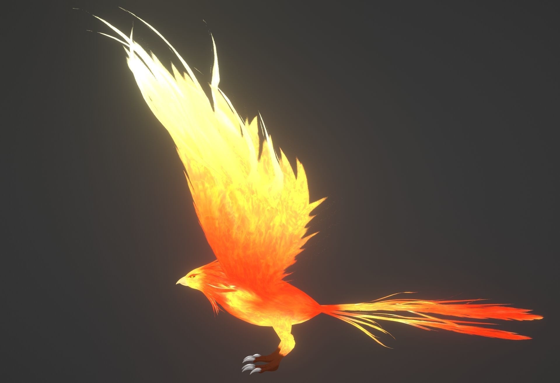 3D model Anime Phoenix VR / AR / low-poly | CGTrader