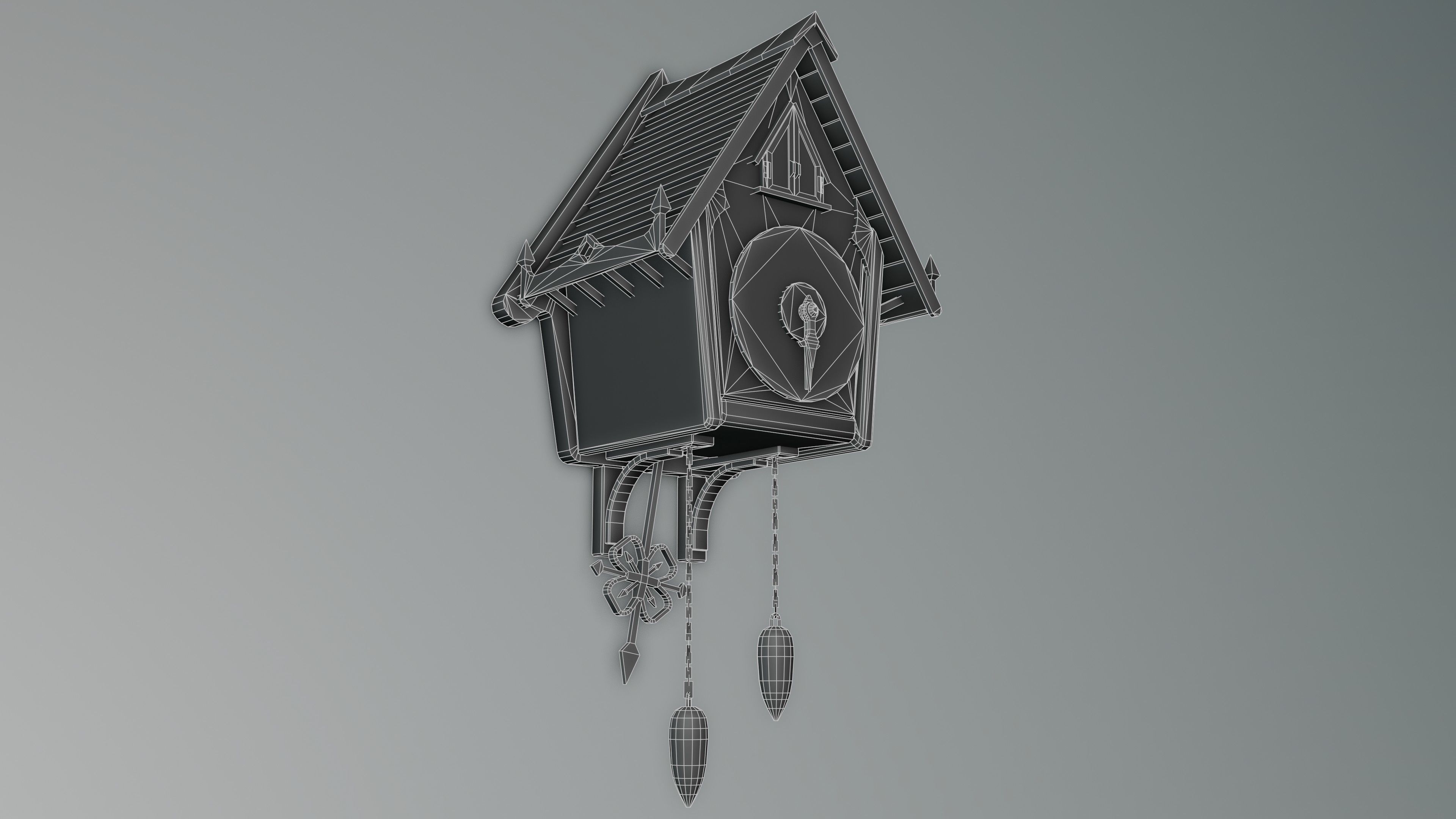 3D model Cuckoo Clock VR / AR / low-poly rigged animated | CGTrader