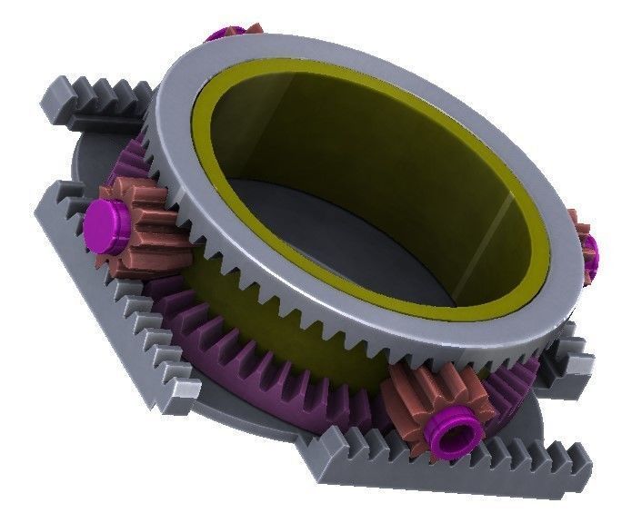 Gear Box 04 for 3d printing-D90 gift box bevel gear diy 3d print 3D ...