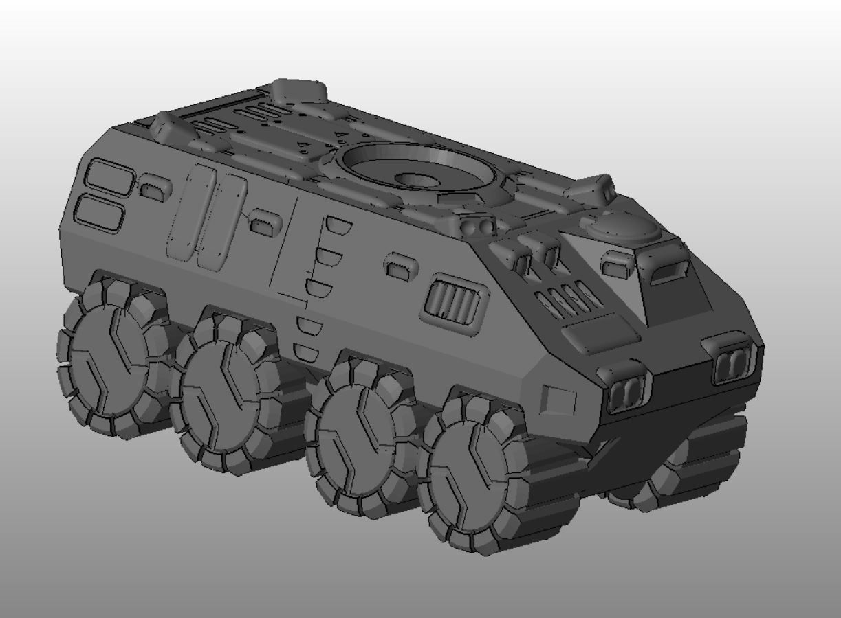 CHIBI-TECH SD - BLACK MAMMOTH MOBILE COMMAND 3D model 3D printable ...
