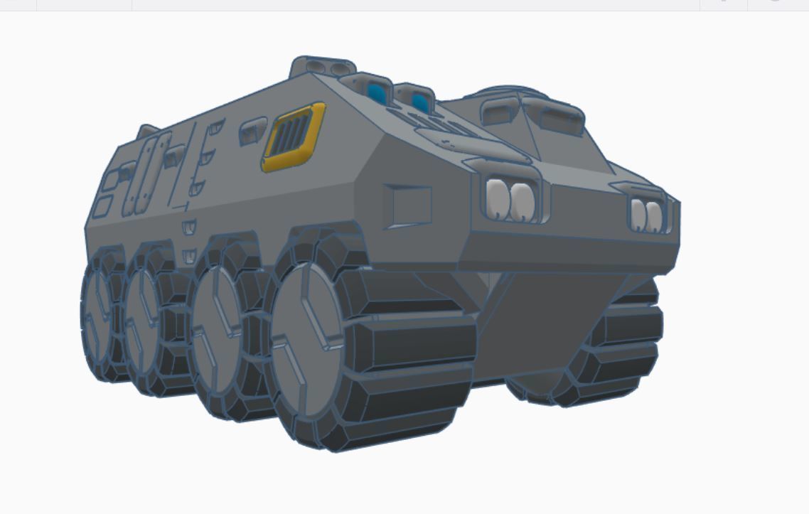 CHIBI-TECH SD - BLACK MAMMOTH MOBILE COMMAND 3D model 3D printable ...