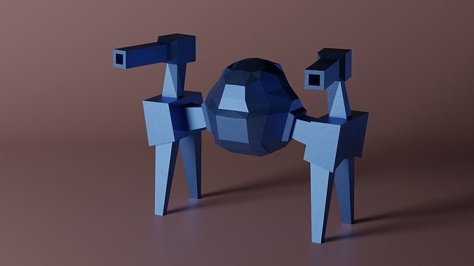 3D model Leaf Blower Robot VR / AR / low-poly | CGTrader