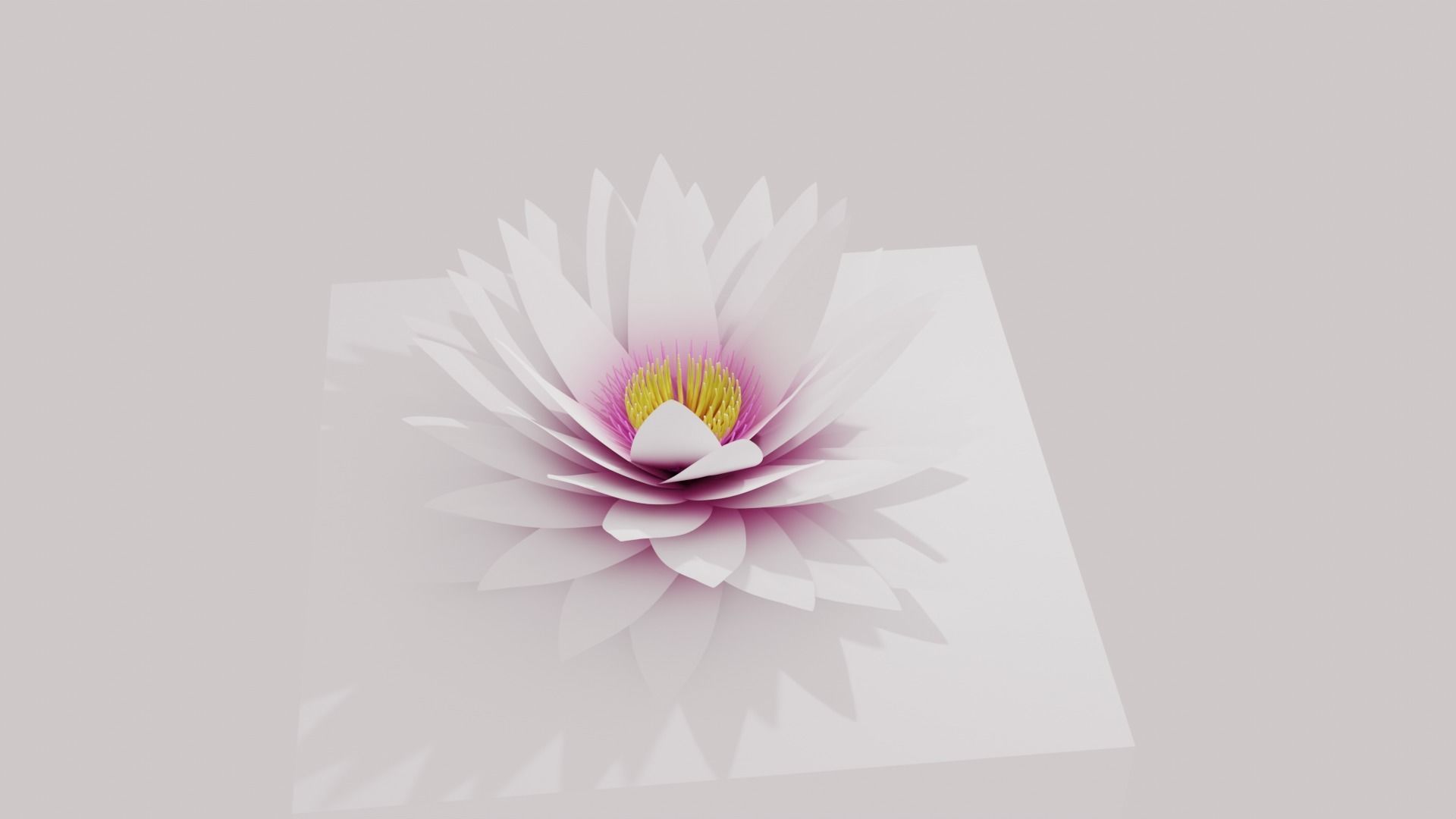 lotus flower blender - Geometry Nodes free 3D model | CGTrader