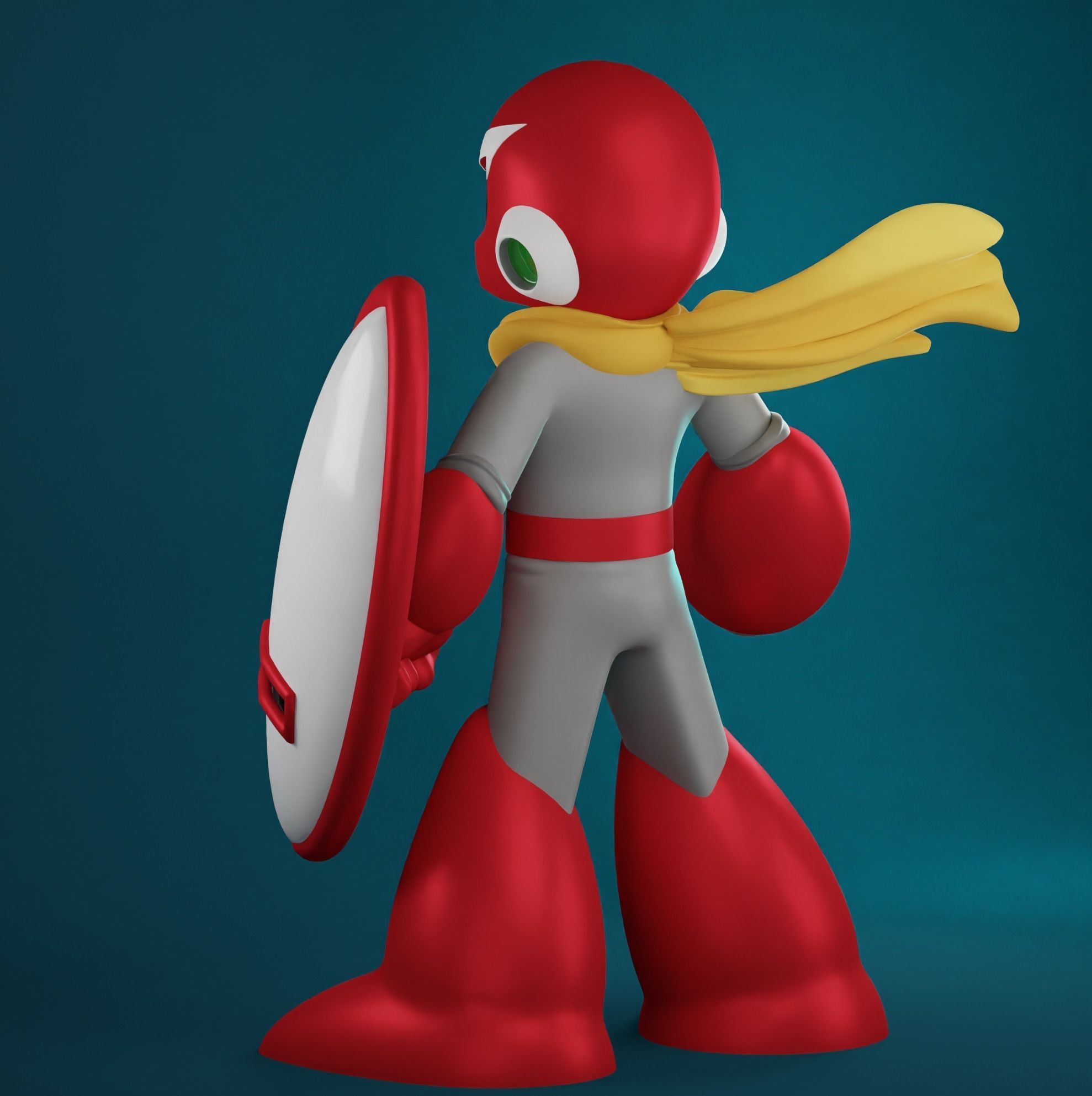 Blues Protoman Rockman MegaMan 3D model | CGTrader