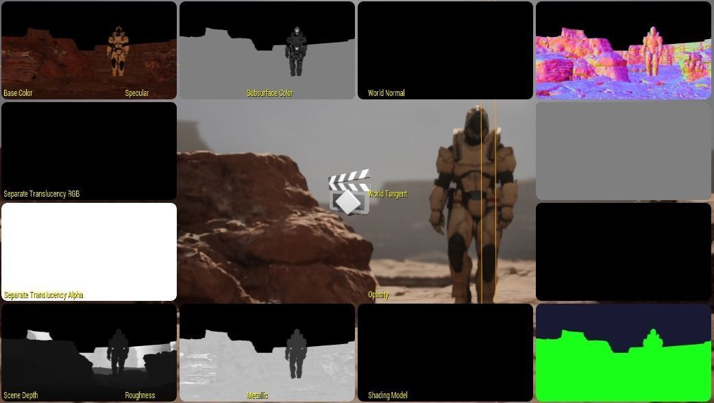 Cinematic Mars Scene animated 3D model animated | CGTrader