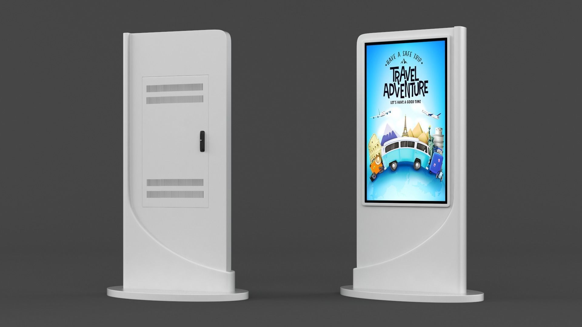 Electronic Kiosk 3D model | CGTrader