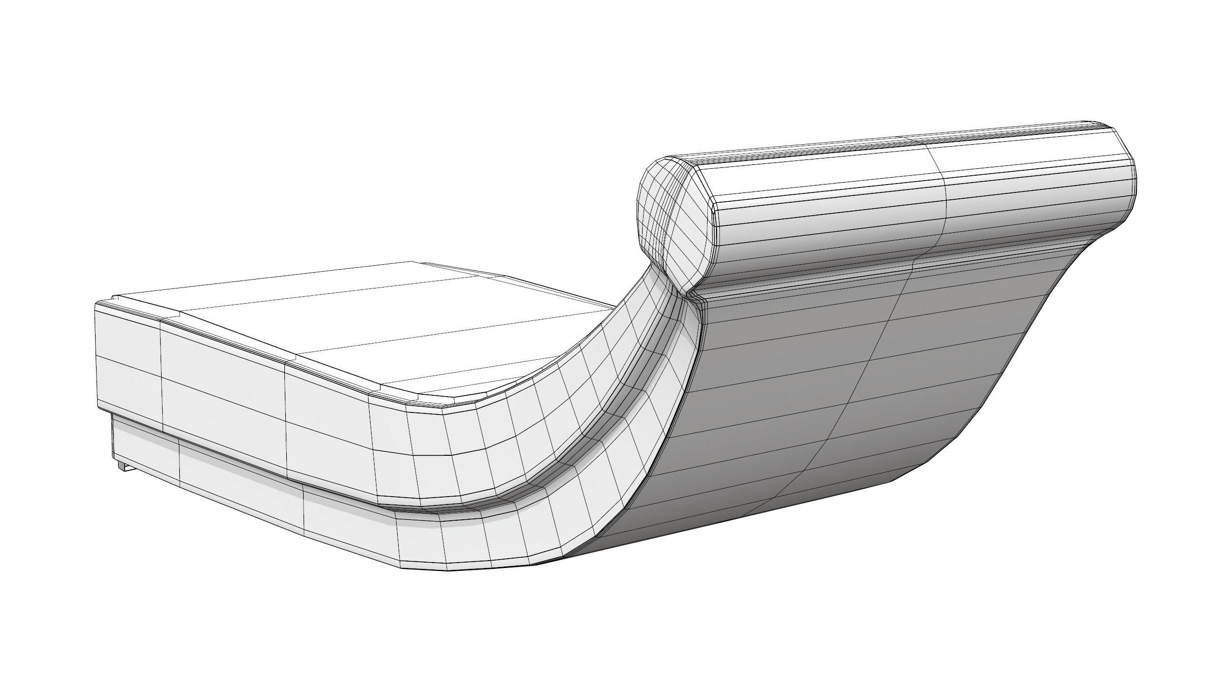 3D model Modern Beach Chaise Lounge VR / AR / low-poly | CGTrader