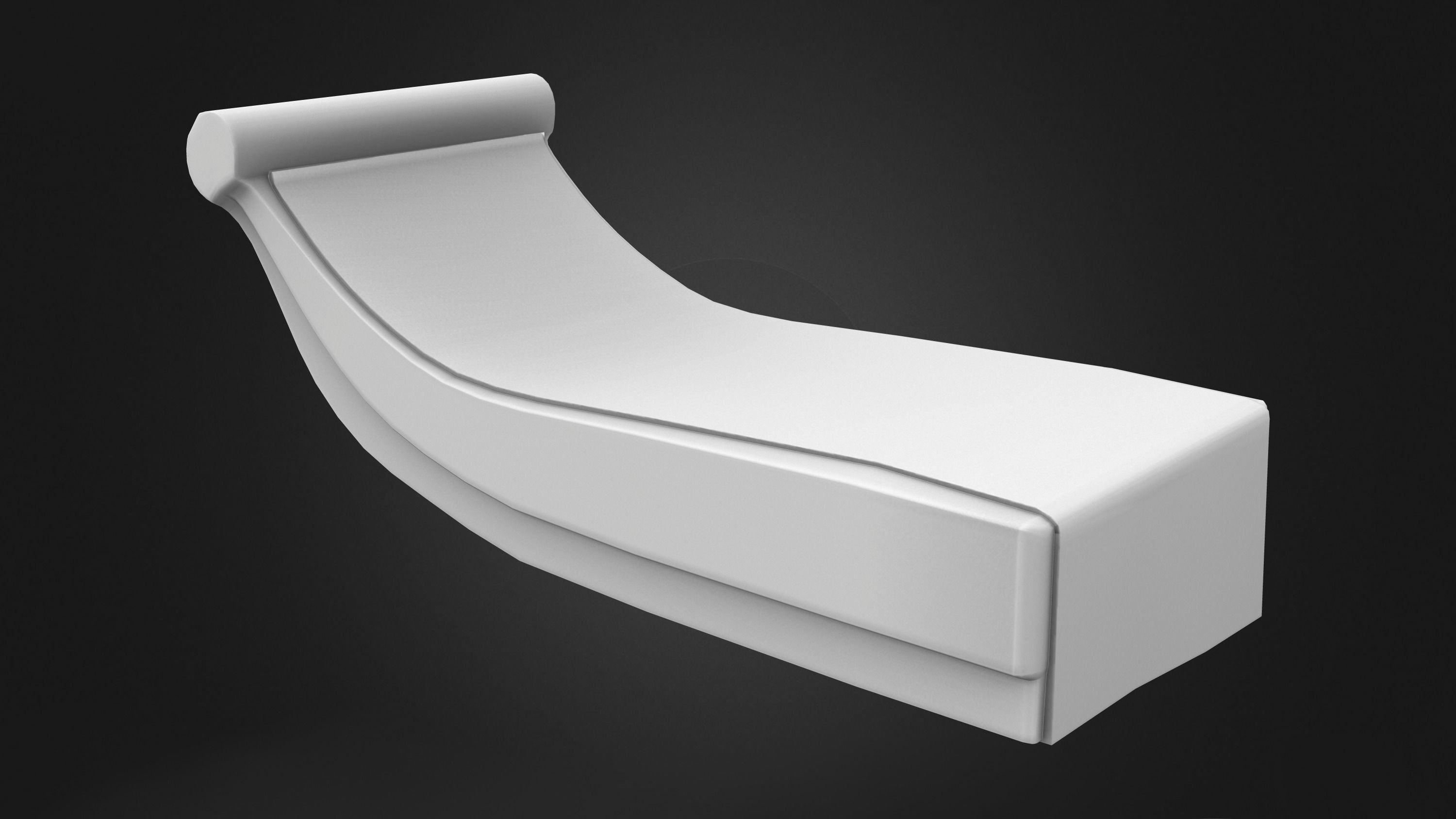 3D model Modern Beach Chaise Lounge VR / AR / low-poly | CGTrader