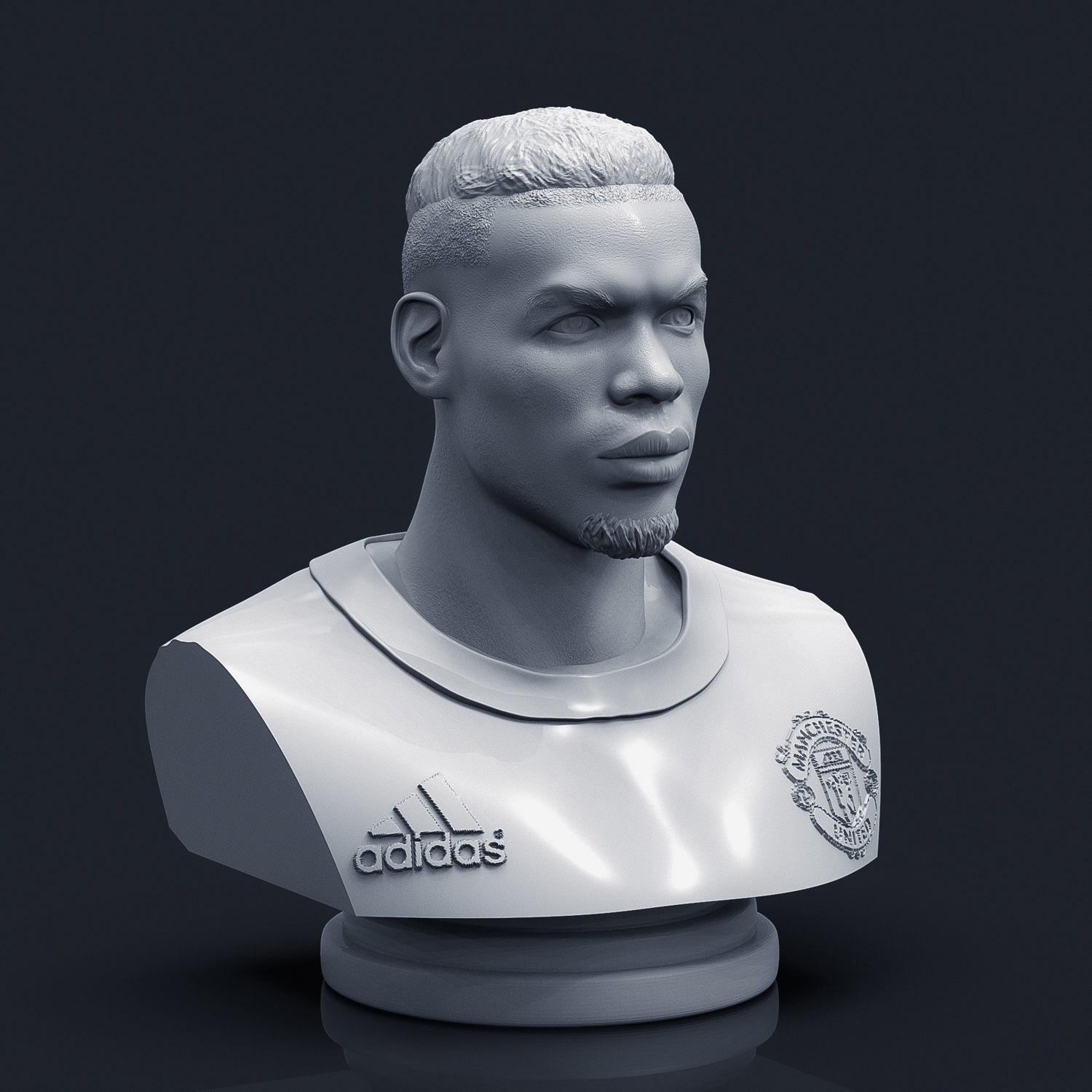 Paul Pogba 3D Printable Bust 3D model 3D printable | CGTrader