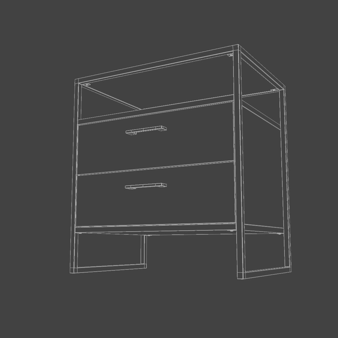 Bedside table 3D model | CGTrader