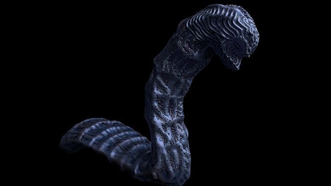 3D model Alien Snake Monster VR / AR / low-poly | CGTrader