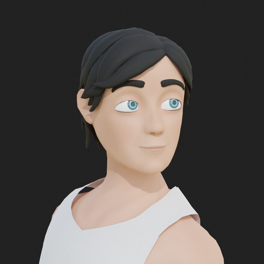 Stylized Customizable Avatar - Male - FREE free VR / AR / low-poly 3D ...