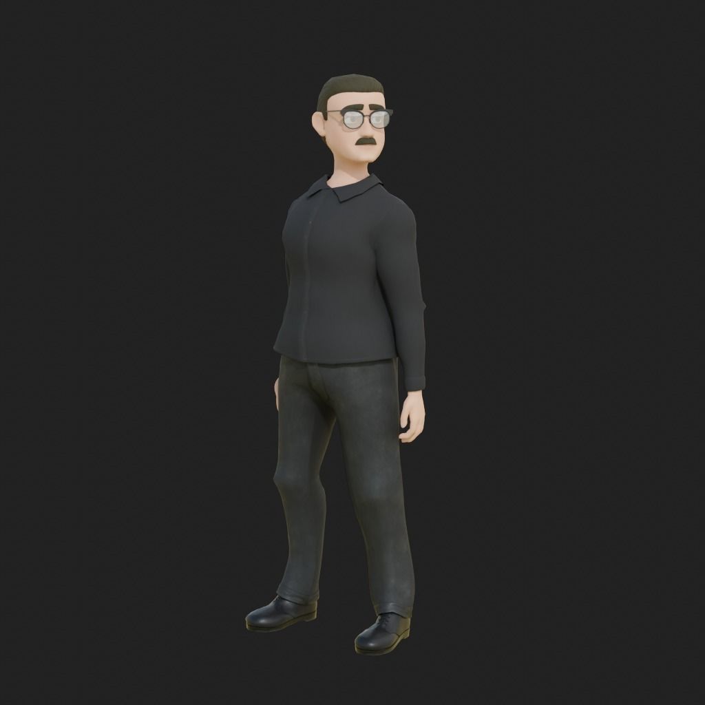 Stylized Customizable Avatar - Male - FREE free VR / AR / low-poly 3D ...