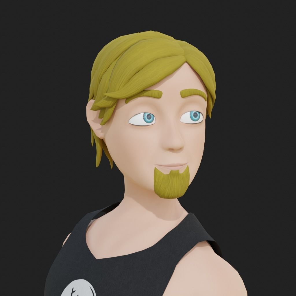 Stylized Customizable Avatar - Male - FREE free VR / AR / low-poly 3D ...