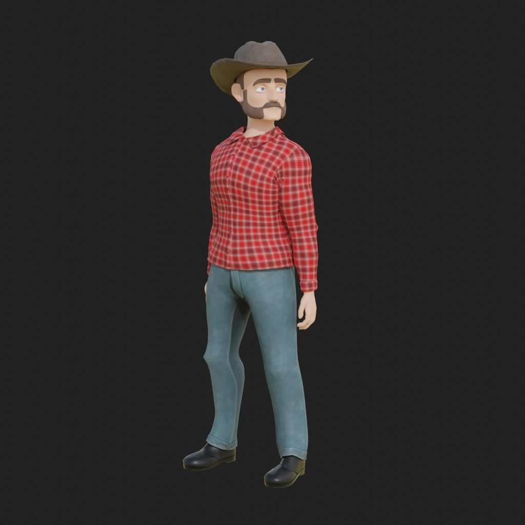 Stylized Customizable Avatar - Male - FREE free VR / AR / low-poly 3D ...