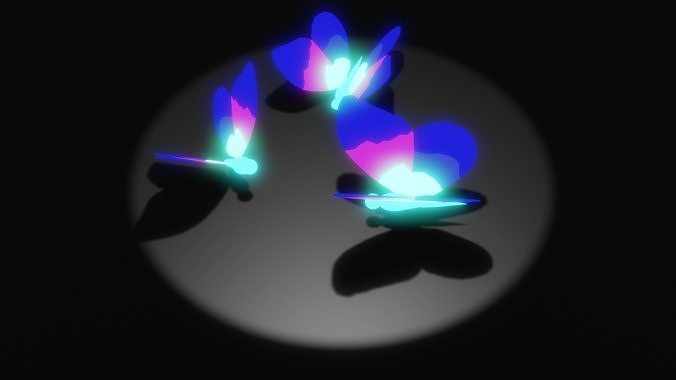 Butterfly animated butterflies free 3D model | CGTrader