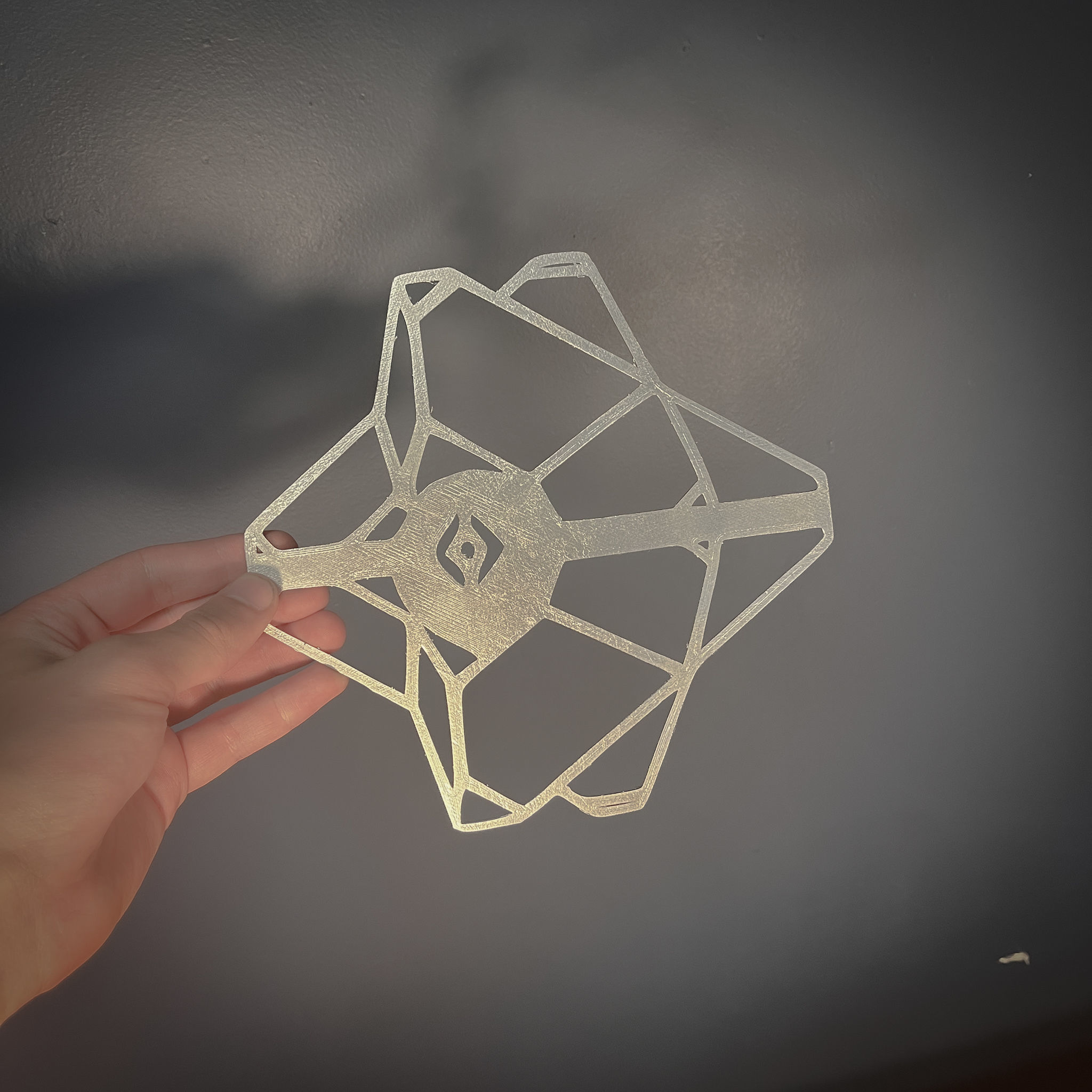 DESTINY 2 GHOST 2D DECOR WALL ART STENCIL SILHOUETTE SILUET 3D model 3D ...