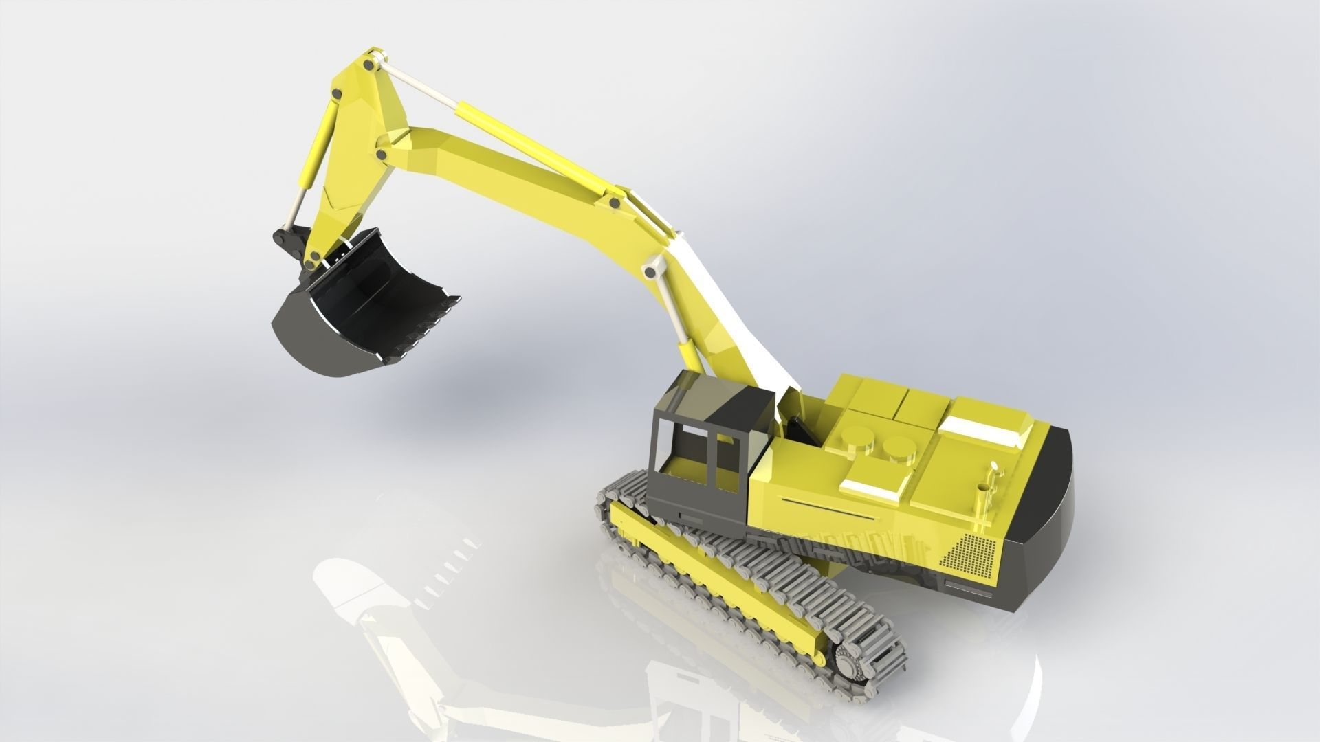 Excavator 3D model | CGTrader