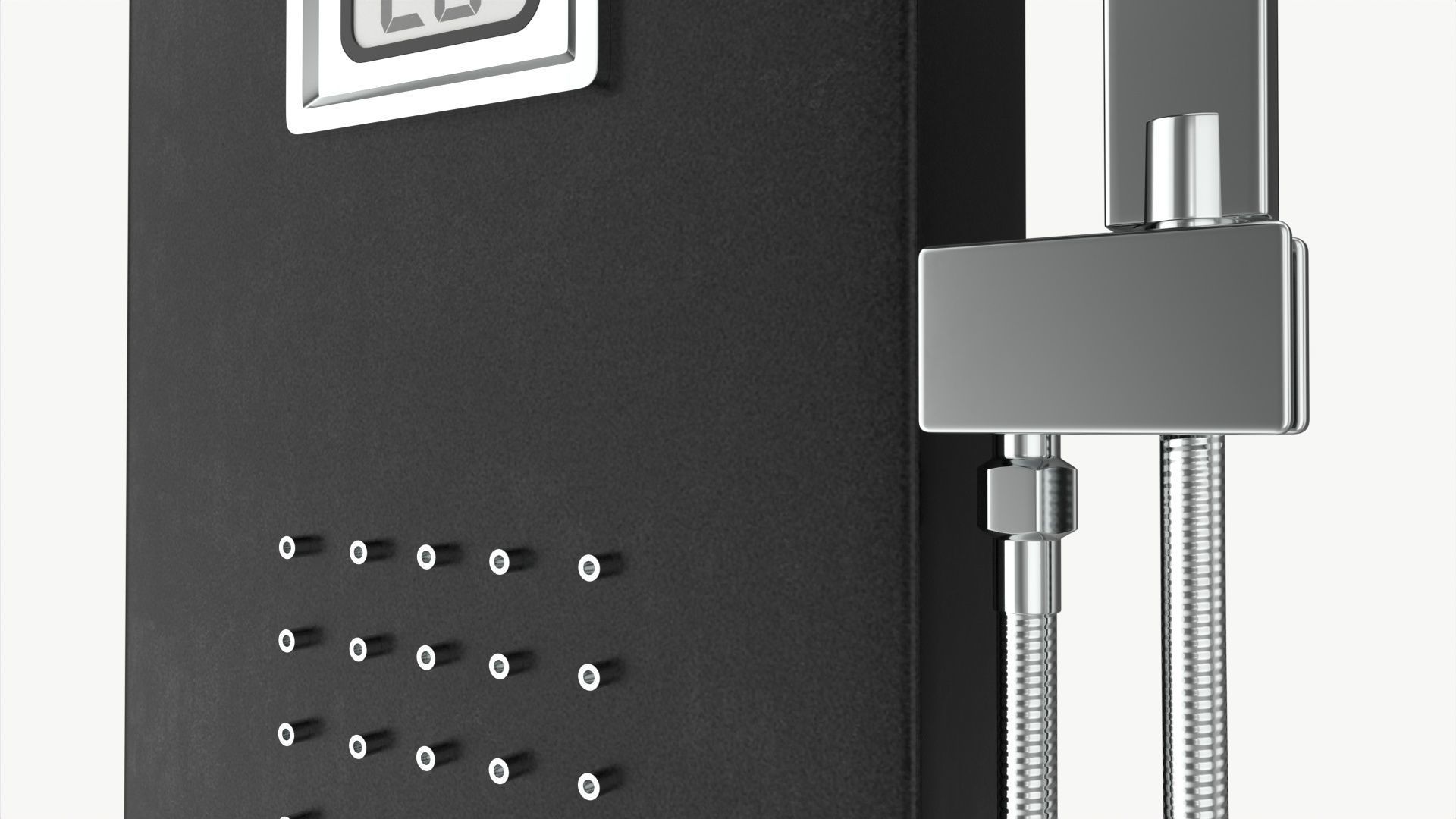 Panel Tower Faucet System With Display 01 3D model | CGTrader