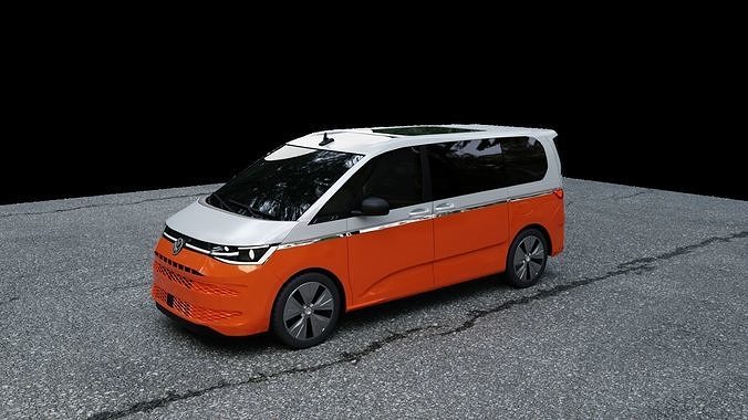 Volkswagen Transporter (T7) Multivan EHybrid 2024 3D Model, 05/20/2024