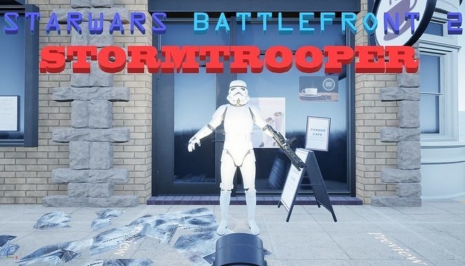 SWBF2 Stormtrooper Model free VR / AR / low-poly 3D model rigged | CGTrader