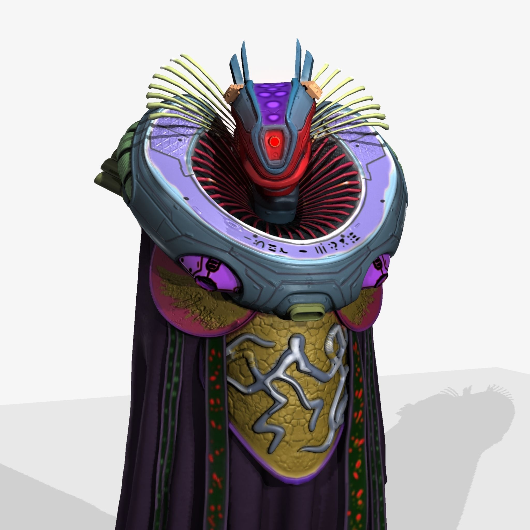 Vorlon Commander 3D model rigged | CGTrader