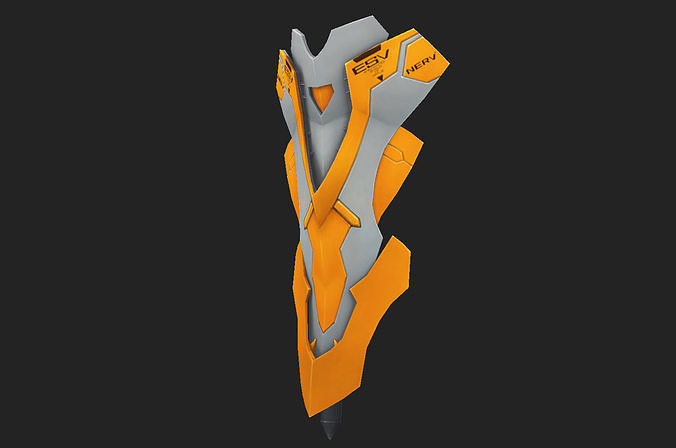 3D model EVA UNIT 00 Defense Shield Enchanted shield of virtue VR / AR ...