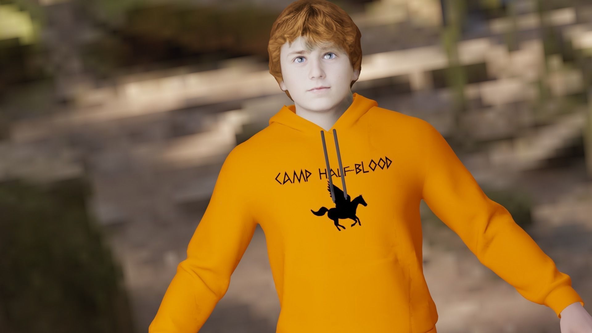 Percy Jackson 3D model animated rigged | CGTrader