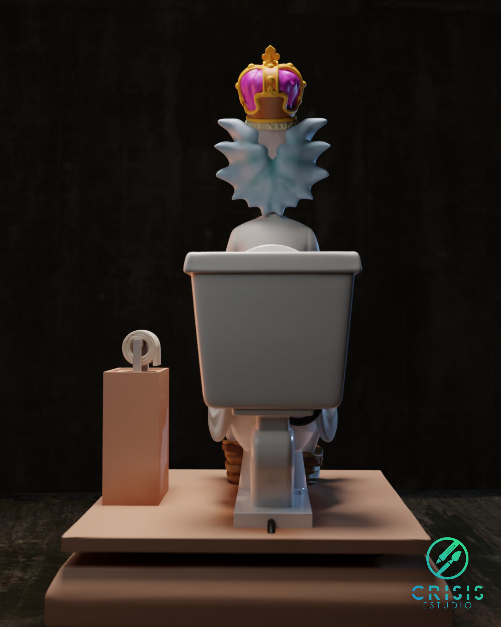 King of shit Rick and morty Fan Art Toy 3d print 3D model 3D printable | CGTrader