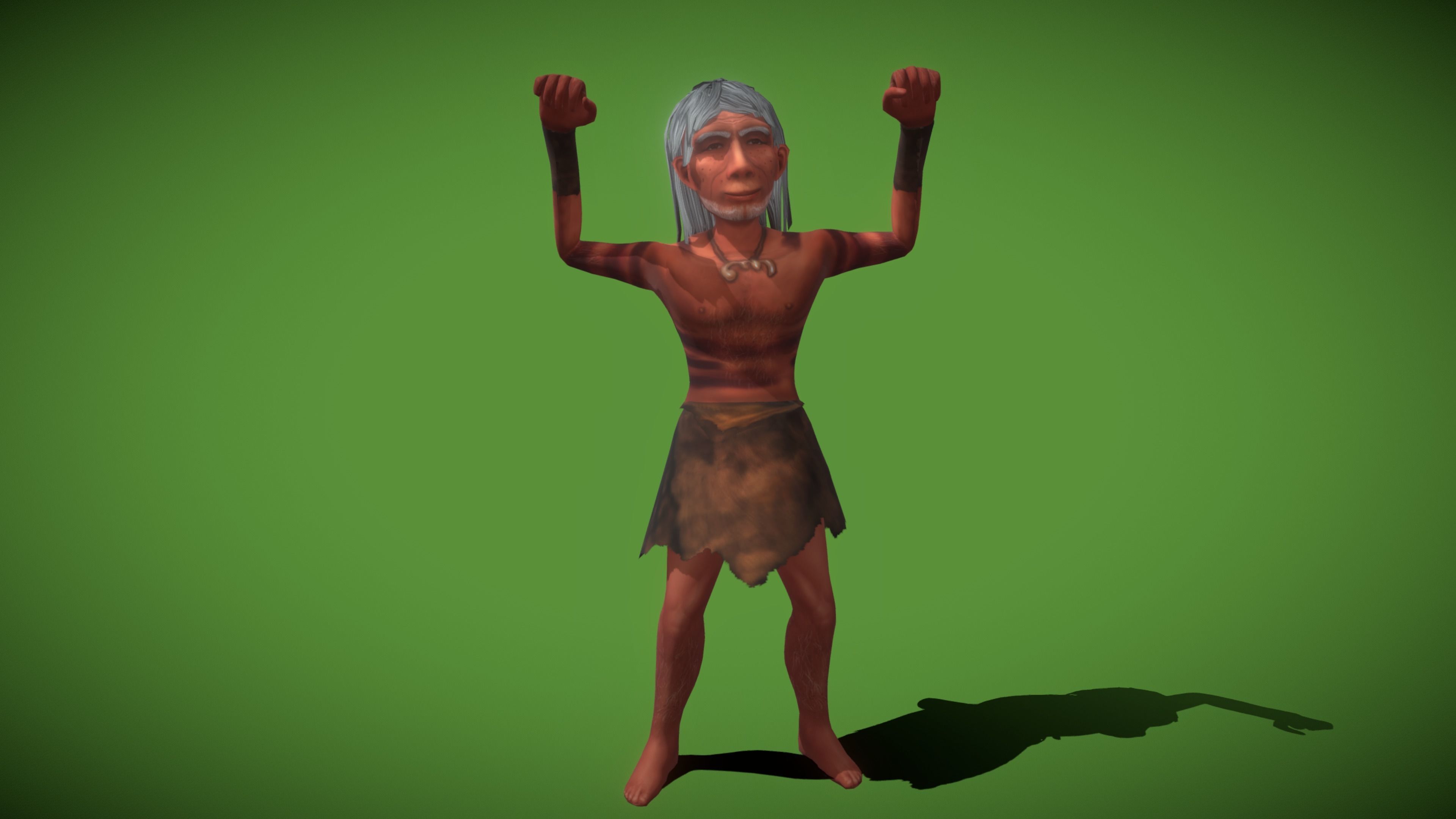 3D model Caveman Family VR / AR / low-poly rigged animated | CGTrader