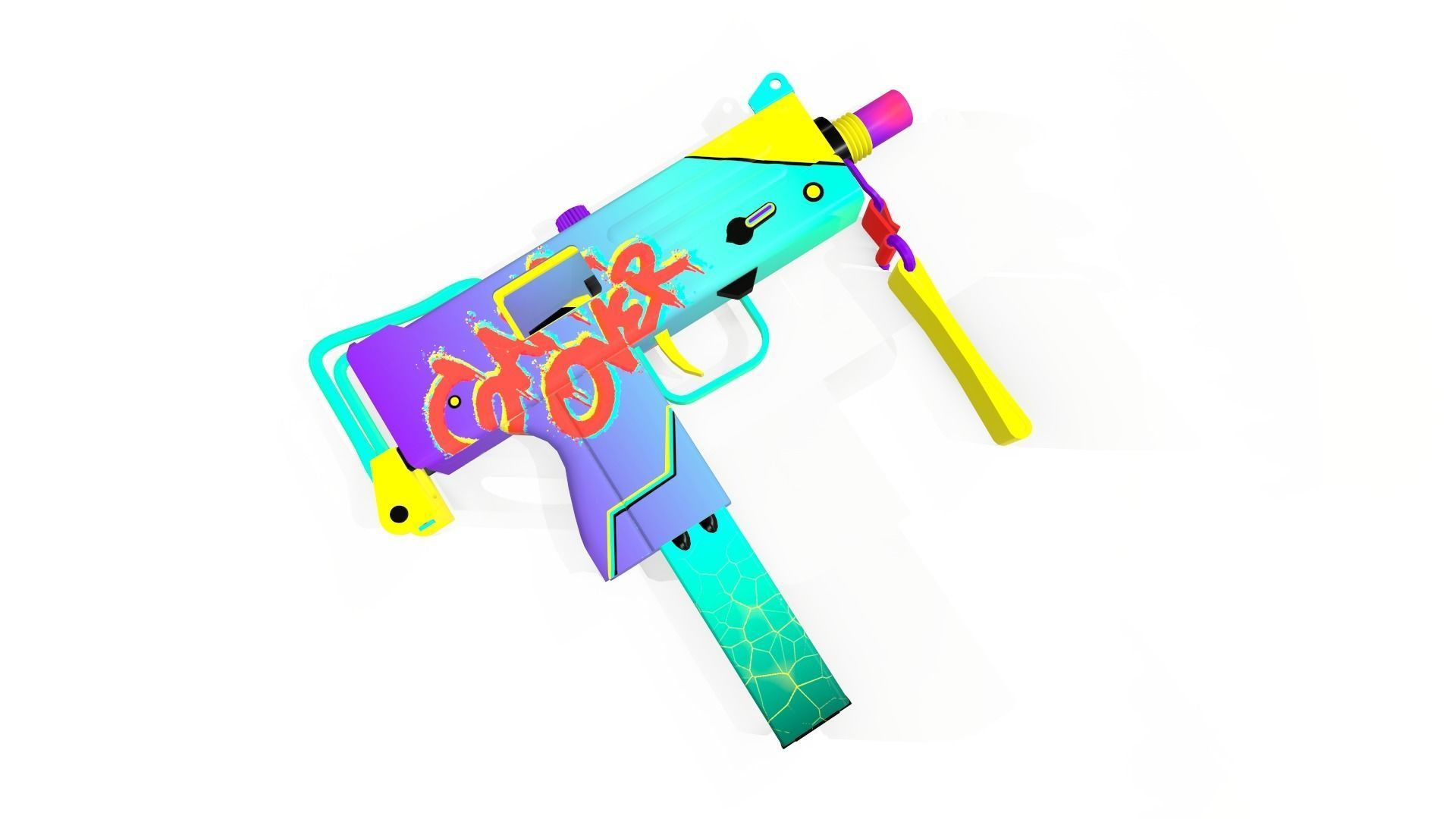 3D model Mac-10 gun VR / AR / low-poly | CGTrader