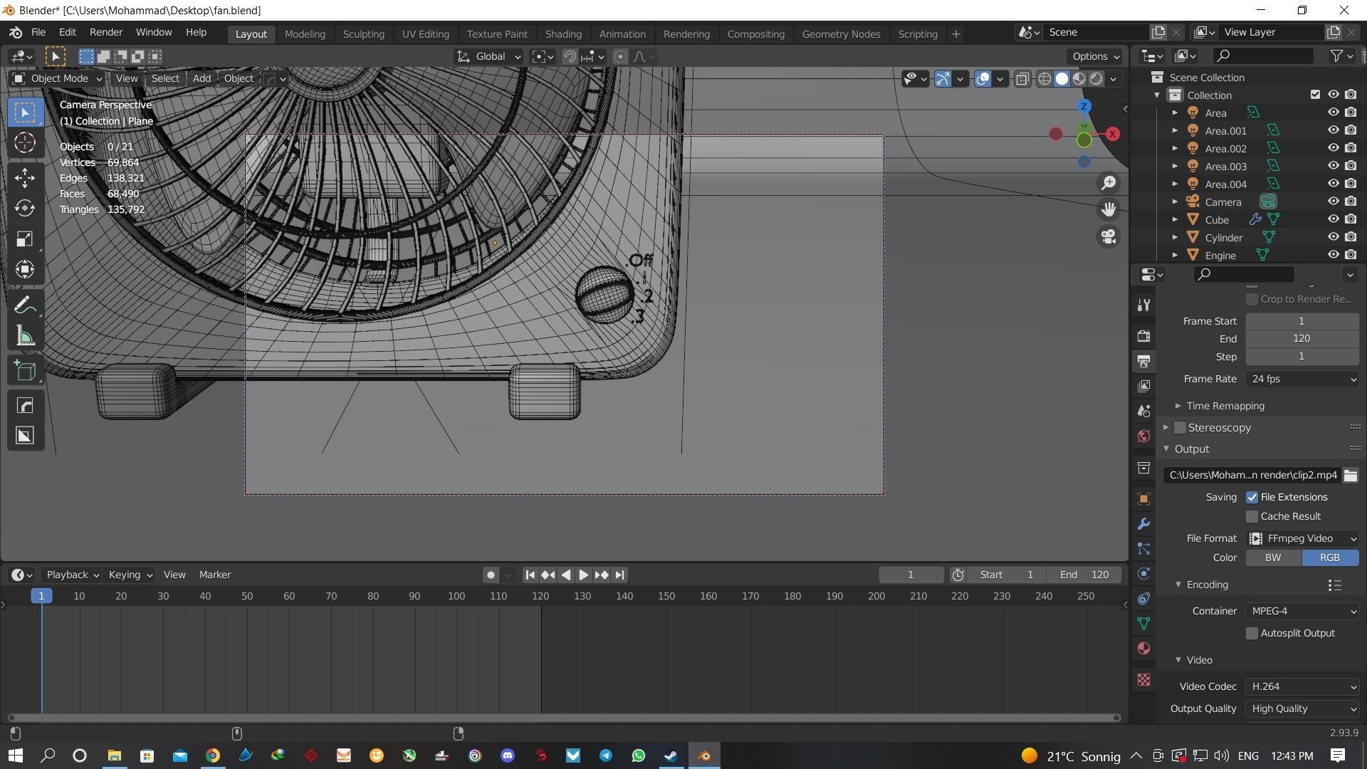Fan 3d model free 3D model animated | CGTrader