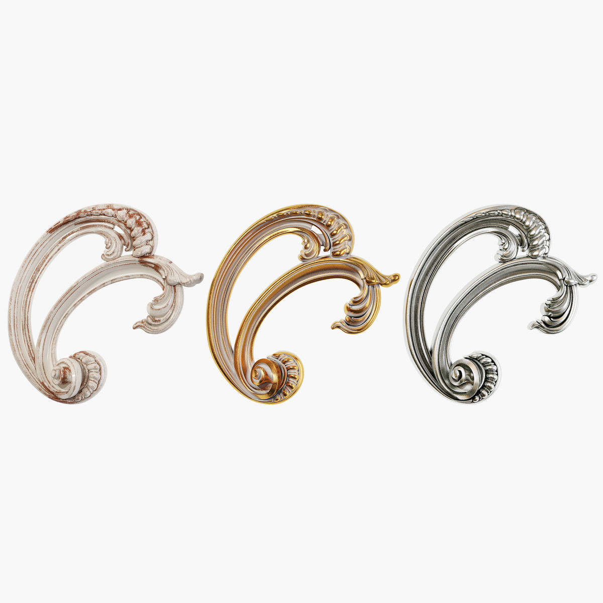 Classic carved 184 3D model | CGTrader