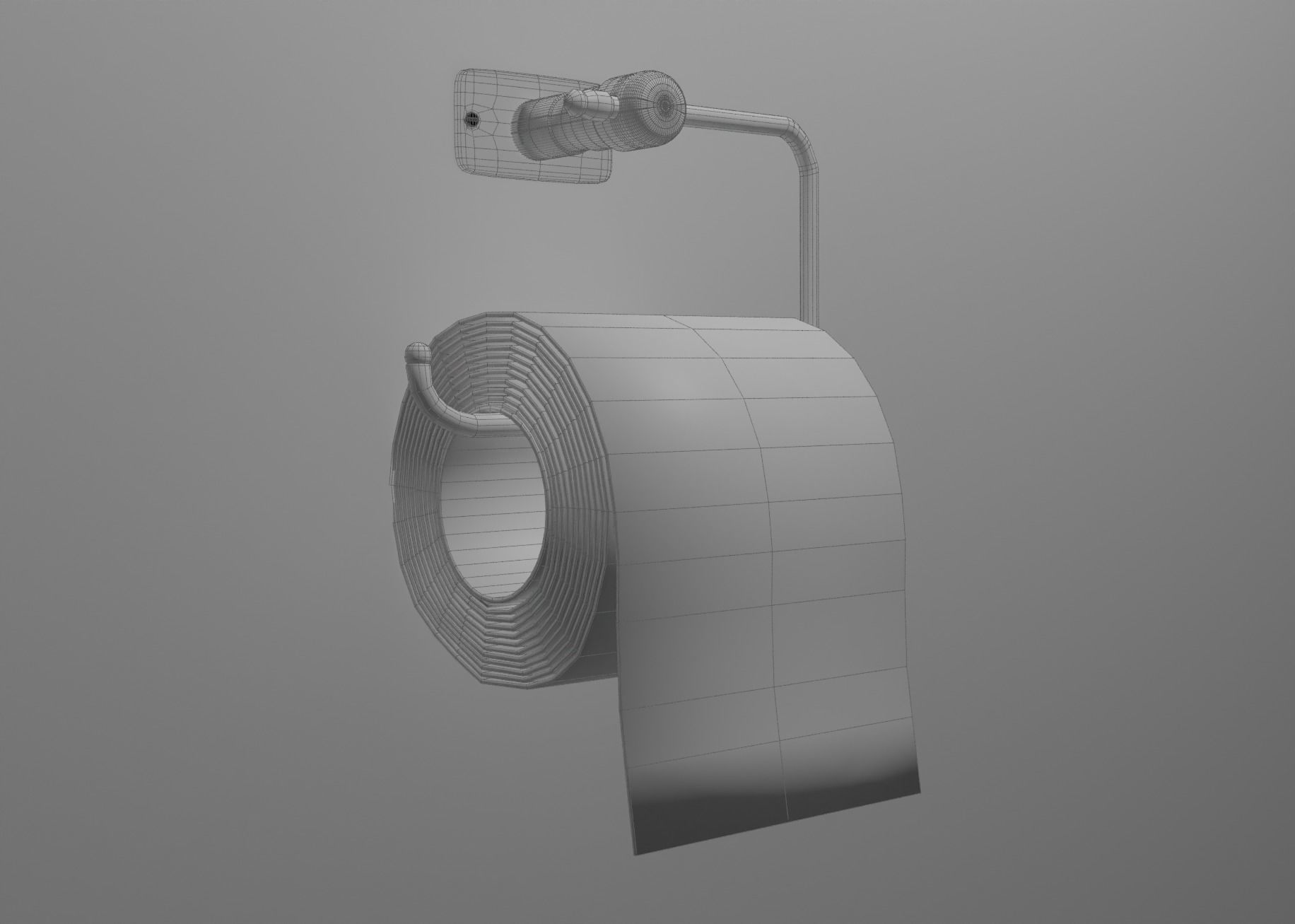 Toilet Paper Holder 3D model free VR / AR / low-poly 3D model | CGTrader