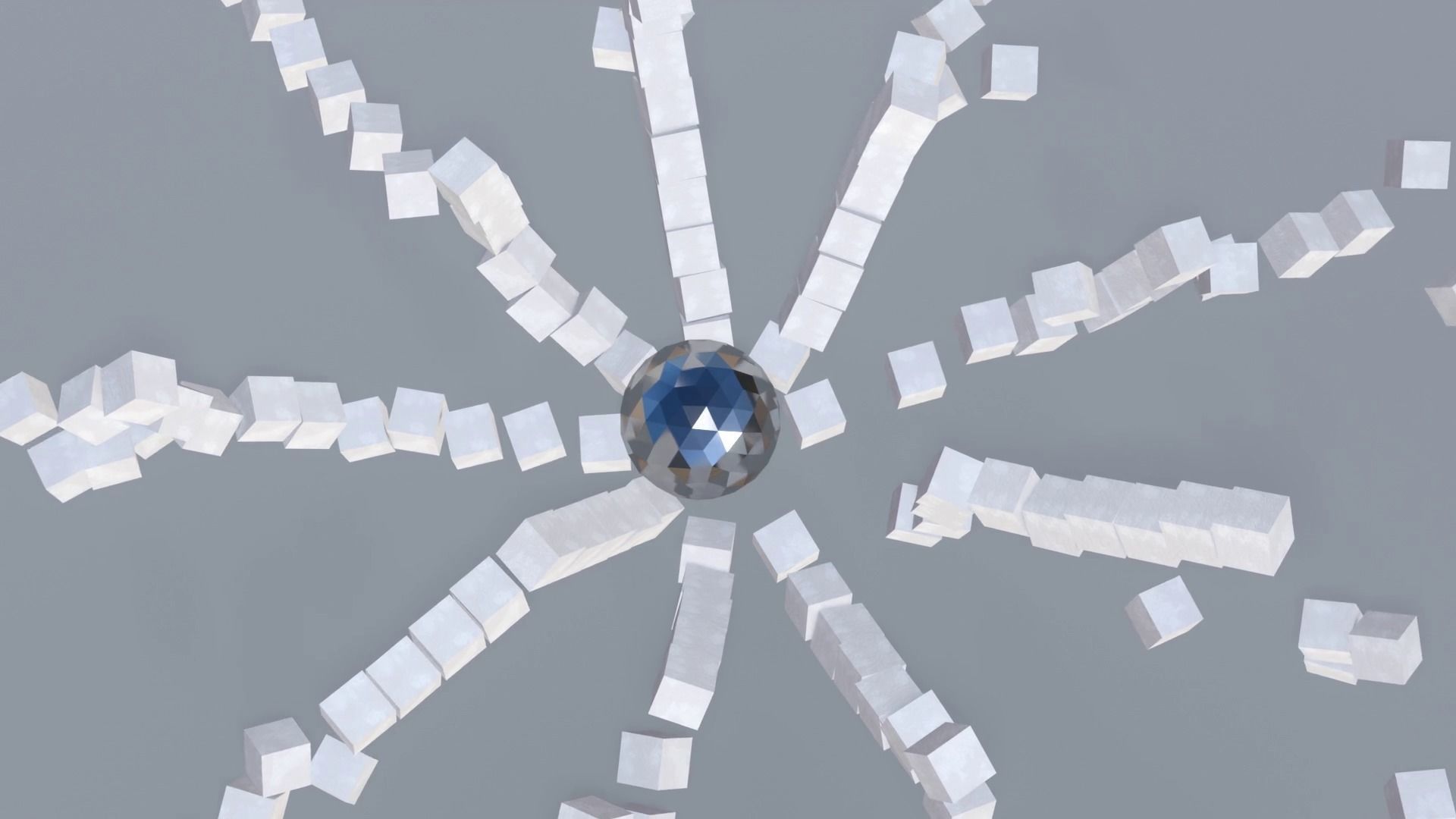 Rigid body animation with sphere 3D model animated | CGTrader