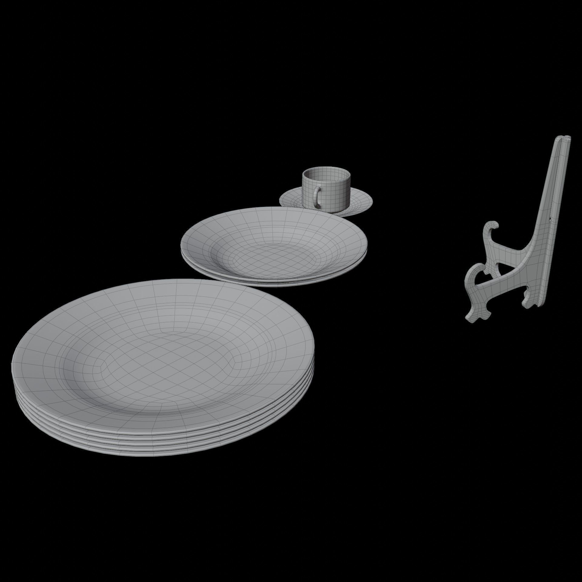 Decorative Plates free 3D model | CGTrader