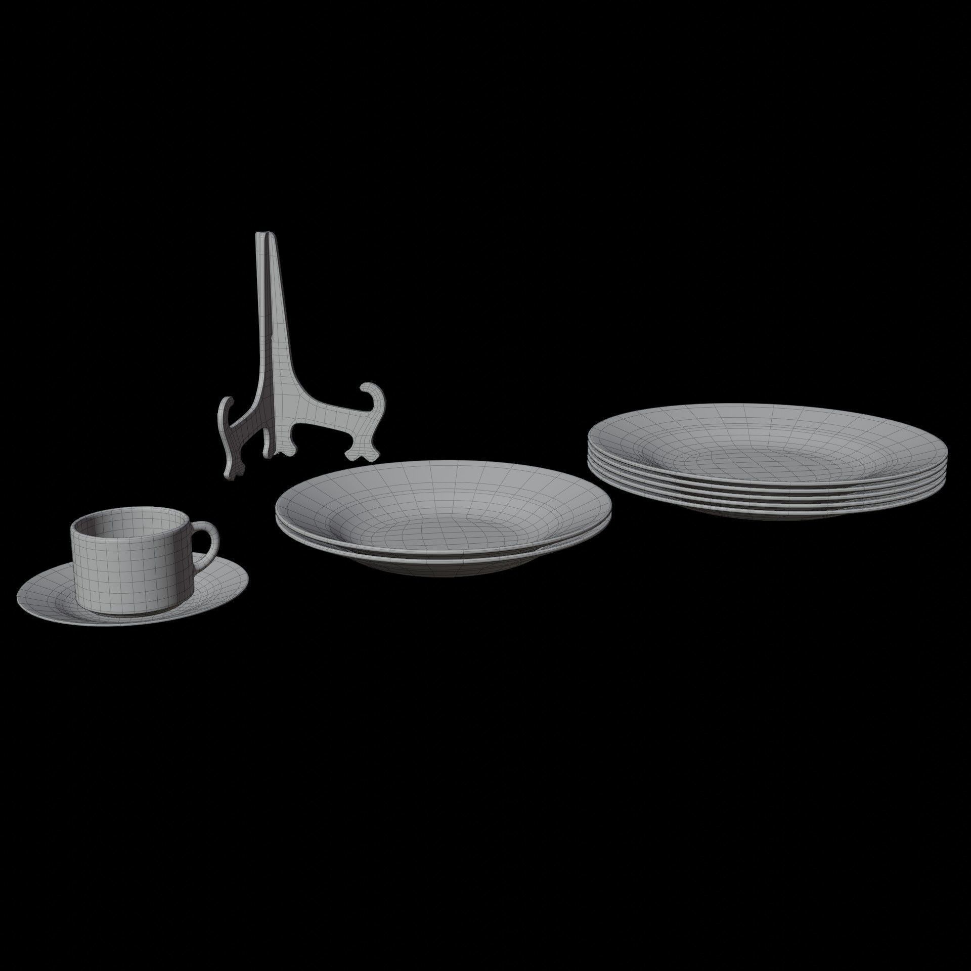 Decorative Plates free 3D model | CGTrader