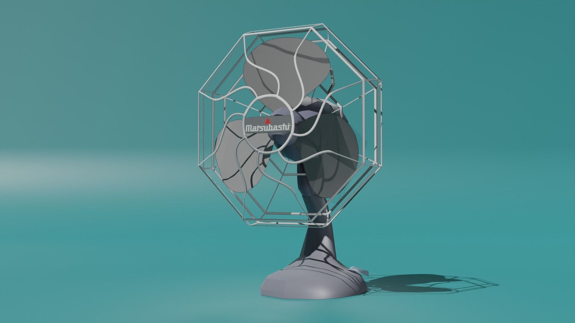 3D model Retro Electric Fan VR / AR / low-poly | CGTrader