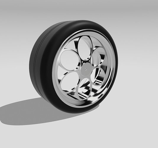 3D model wheel chrome 3D model | CGTrader