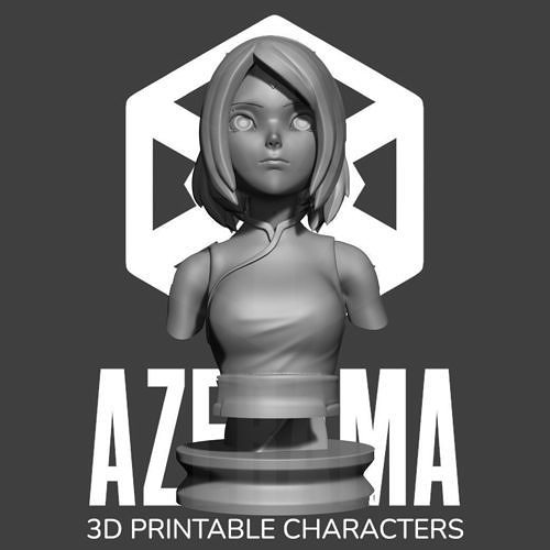Sakura Bust STL Ready for 3D Printing 3D model 3D printable | CGTrader