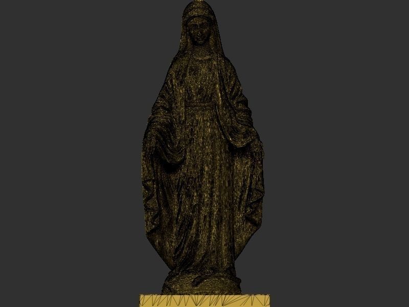 Mary standing statue 3D model 3D printable | CGTrader