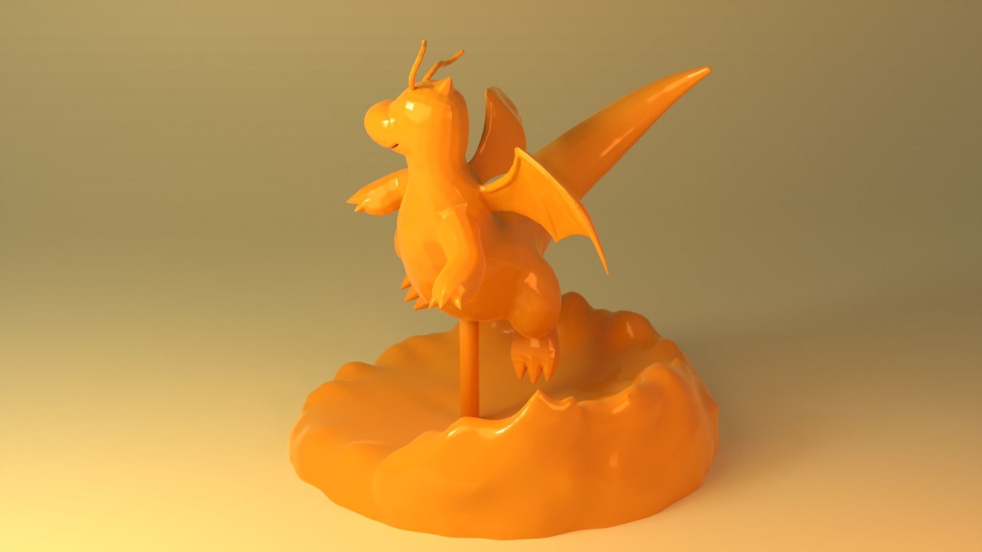 Dragonite - Pokemon 3D model 3D printable | CGTrader