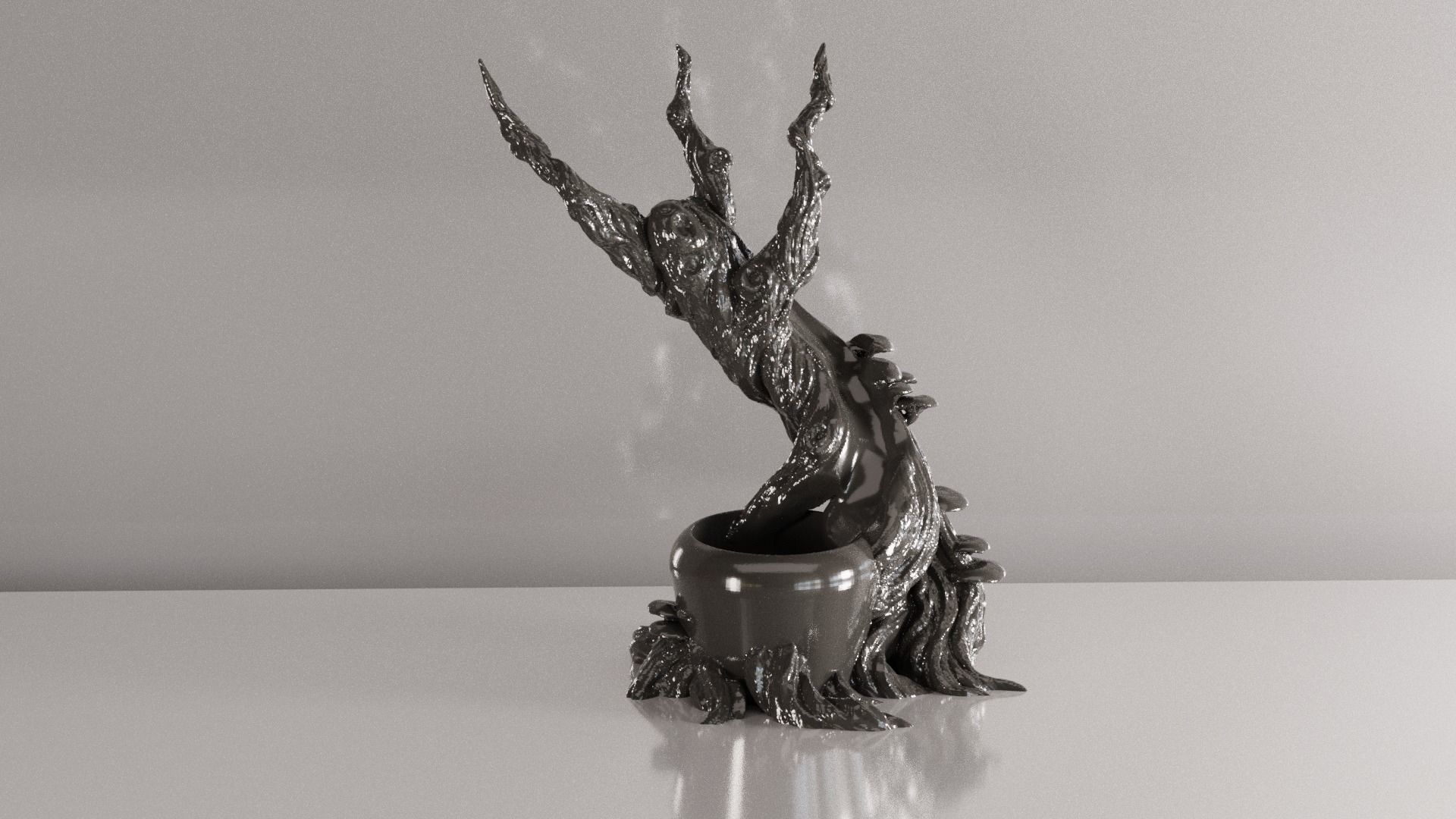 BackFlow Incense Burner Tree and Vase for 3D printing 3D model 3D ...