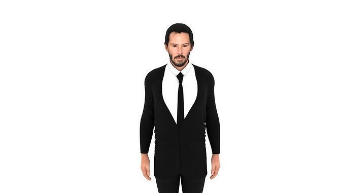 3D model Keanu Reeves VR / AR / low-poly | CGTrader
