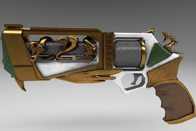 Revolver gun in game overwatch 3D model | CGTrader