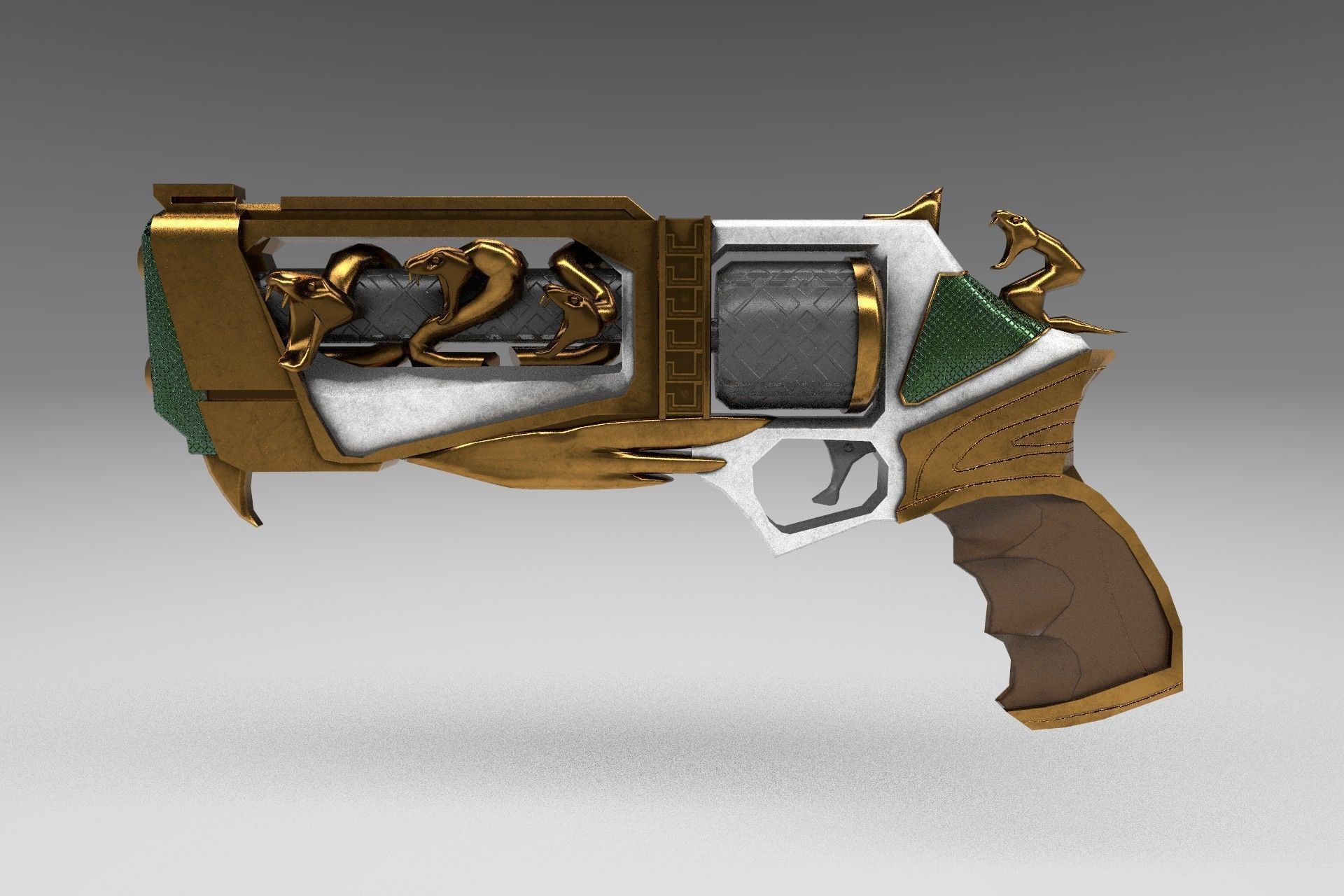 Revolver gun in game overwatch 3D model | CGTrader
